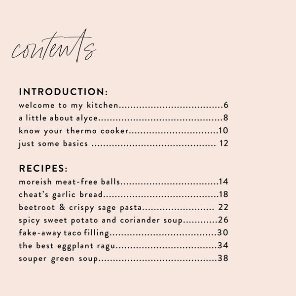 6 x ALYCE'S HEAVY ROTATION COOKBOOK – alyce alexandra bookshop supplier